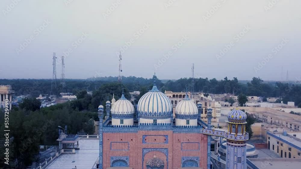 Aerial view of Bhong Masjid Pakistan. A marvel of architecture donated ...