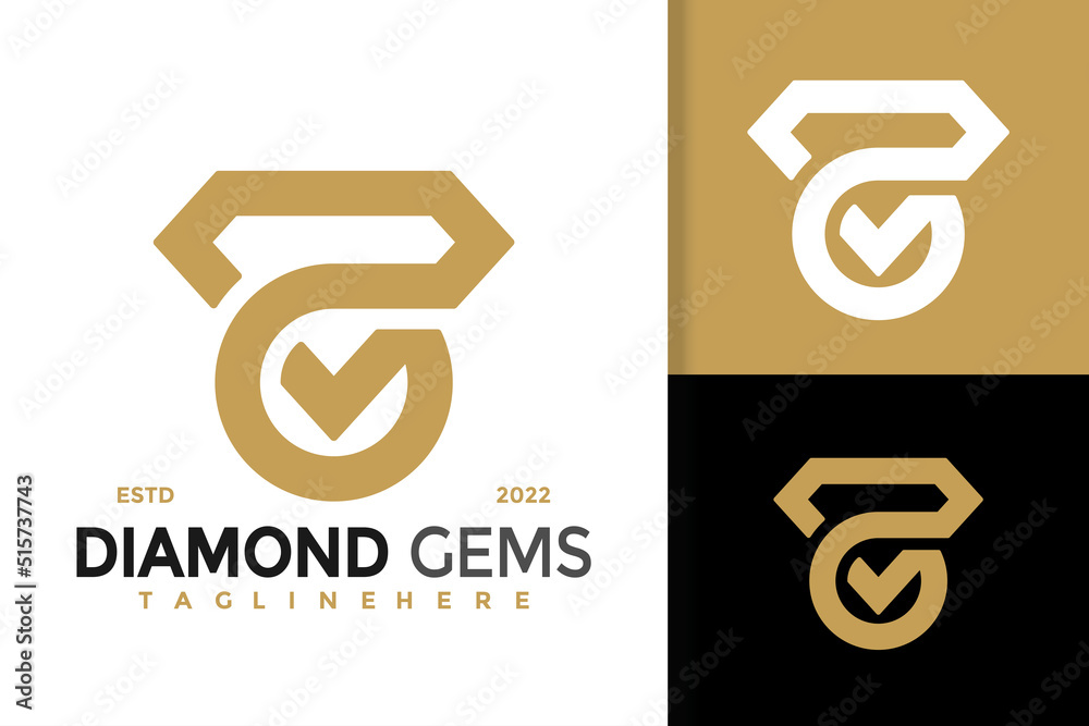 Letter G Diamond Gems Logo Design, Brand Identity logos vector, modern ...