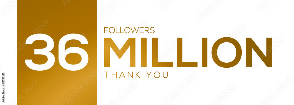 36000000 followers thank you celebration, 36 Million followers template ...
