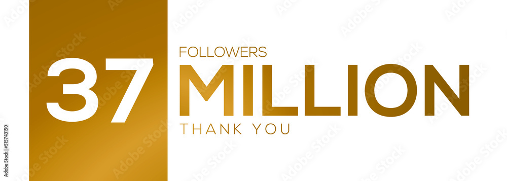37000000 followers thank you celebration, 37 Million followers template ...
