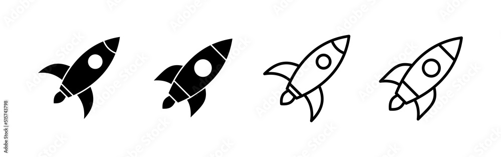 Rocket icon vector. Startup sign and symbol. rocket launcher icon Stock ...