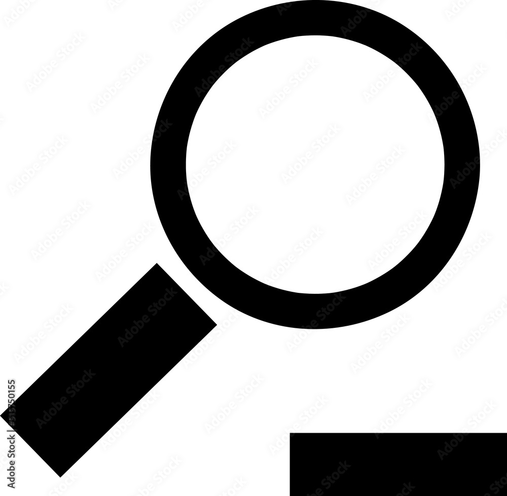 Zoom In and Zoom Out Icons. Simple zoom in, zoom out, magnifier glass ...