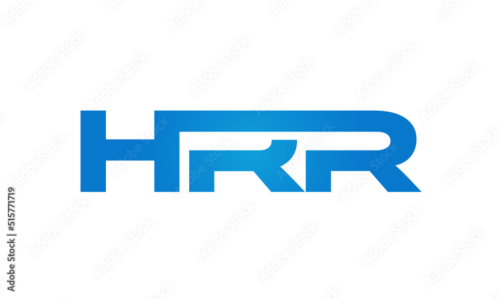 Connected HRR Letters logo Design Linked Chain logo Concept Stock ...