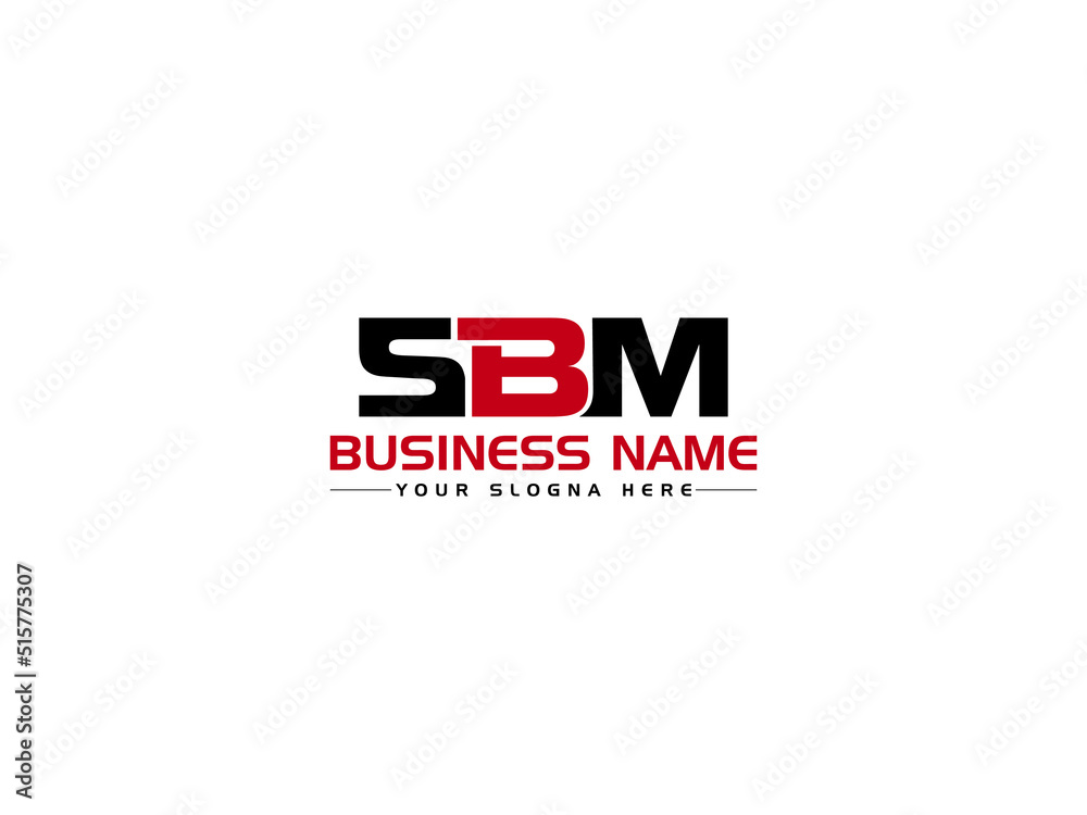 Poster Letter SBM Logo Icon Vector, Creative SB s b m Logo Letter ...