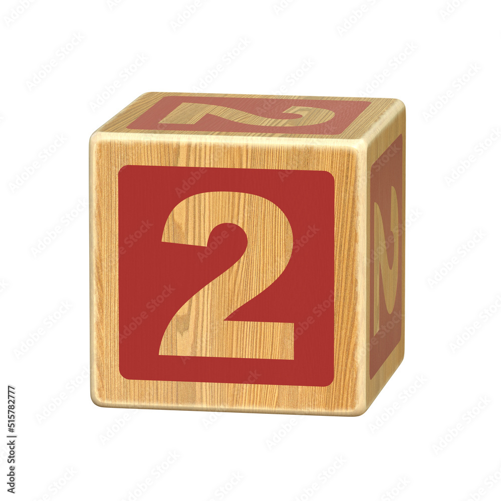Number 2, Wooden Blocks font for Toddlers, Wood Alphabet Blocks, ABC ...