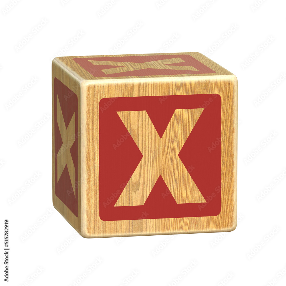 Letter X, Wooden Blocks font for Toddlers, Wood Alphabet Blocks, ABC ...