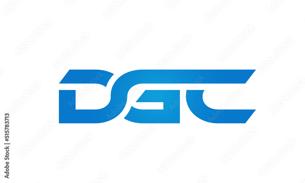 Connected AGC Letters logo Design Linked Chain logo Concept Stock ...