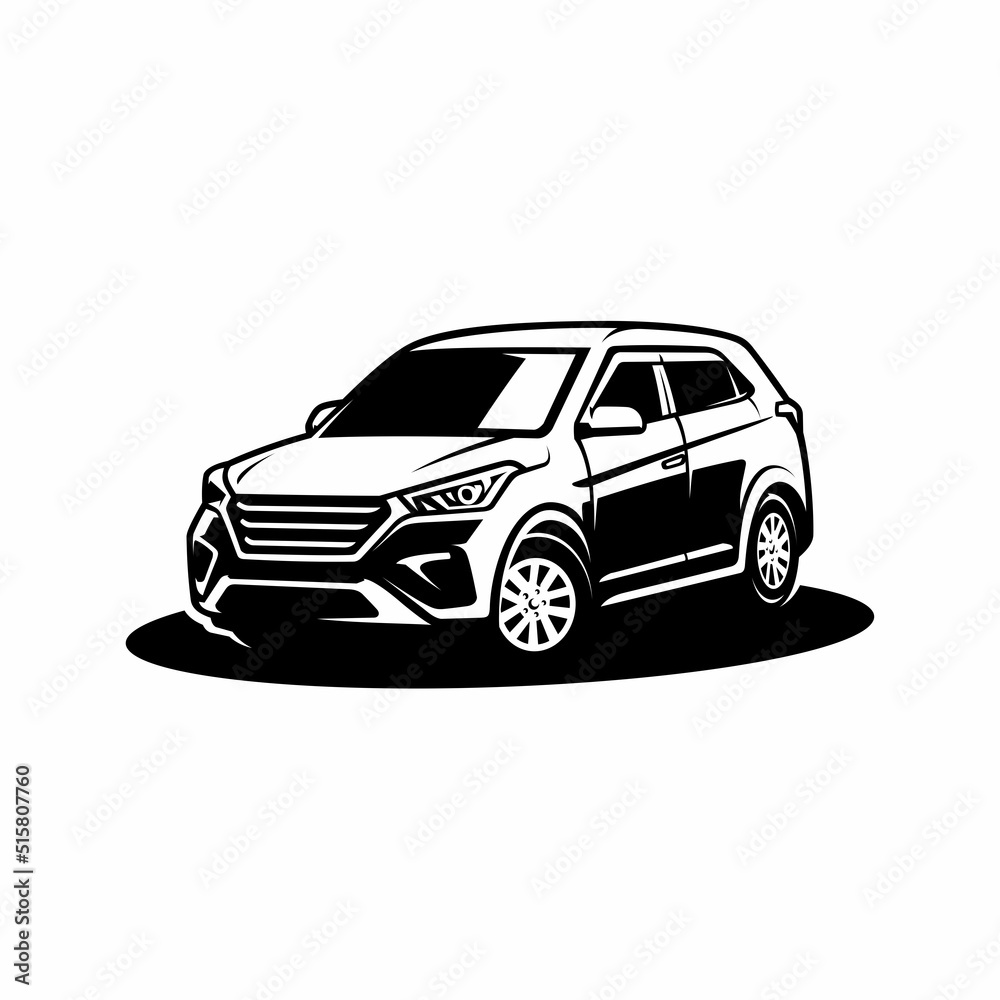 SUV car illustration logo vector Stock Vector | Adobe Stock