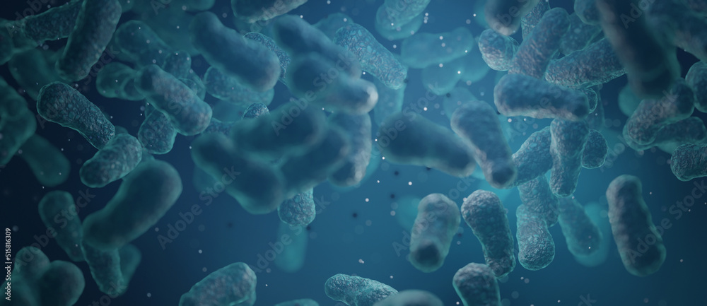 Pathogenic bacteria illustration, Epidemic bacterial infection 3D ...