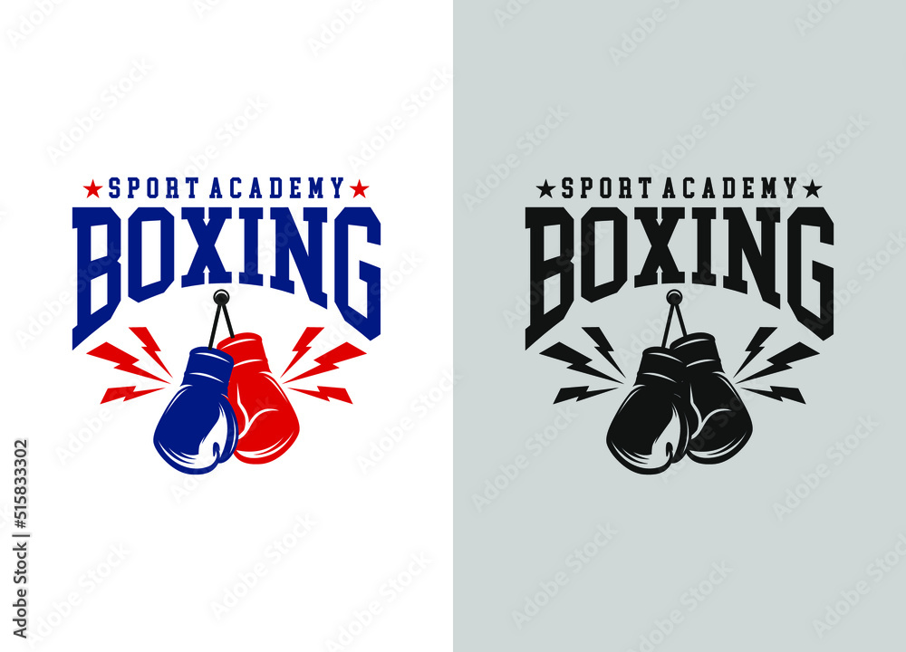 Boxing logo template. Boxing related design elements for prints, logos ...