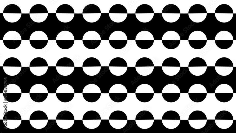 Seamless looping animation op art footage with optical illusion ...