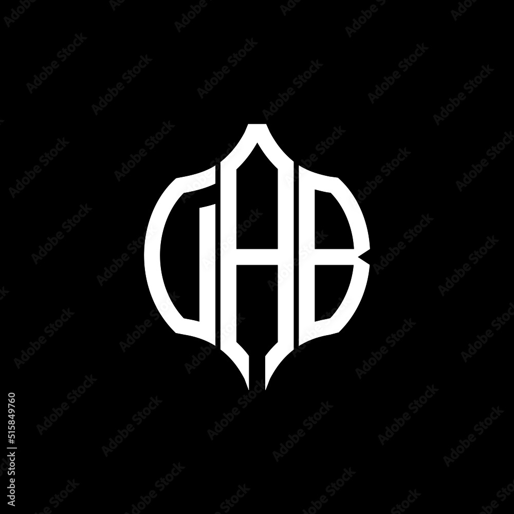 DAB letter logo. DAB best black background vector image. DAB Monogram ...