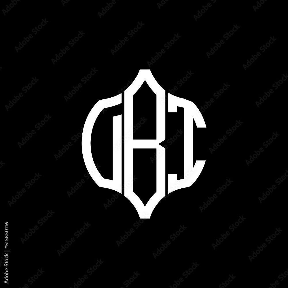 DBI letter logo. DBI best black background vector image. DBI Monogram ...