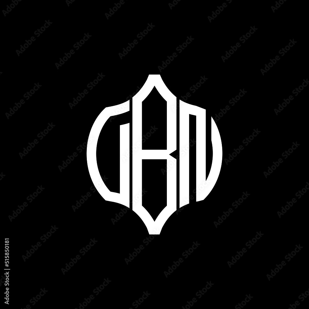DBN letter logo. DBN best black background vector image. DBN Monogram ...