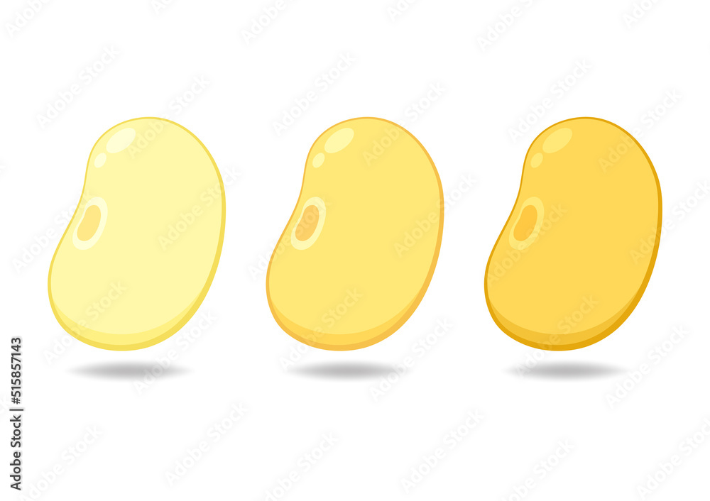 Soybean vector. Soybean on white background. free space for text. Stock ...