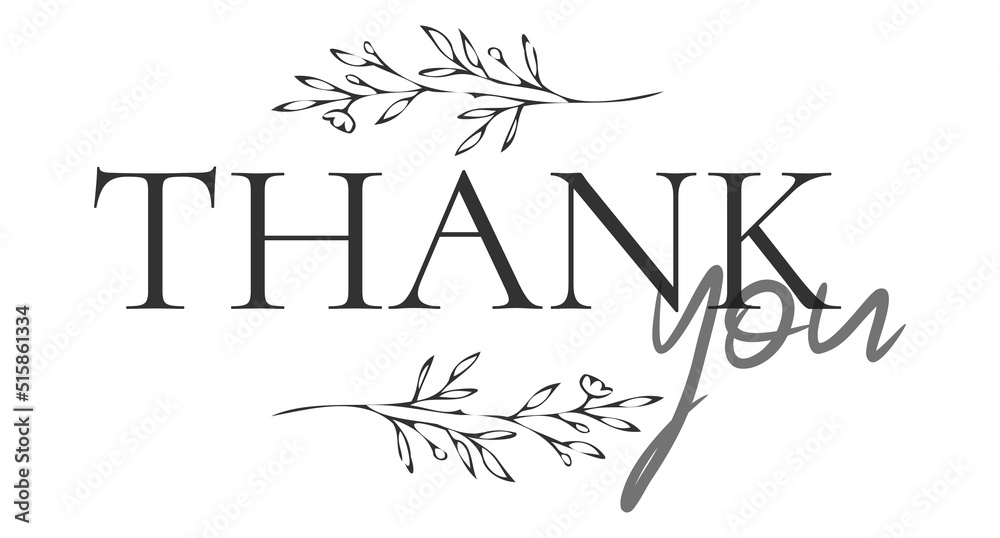 Thank you sign icon. Customer service symbol. vector thank you ...