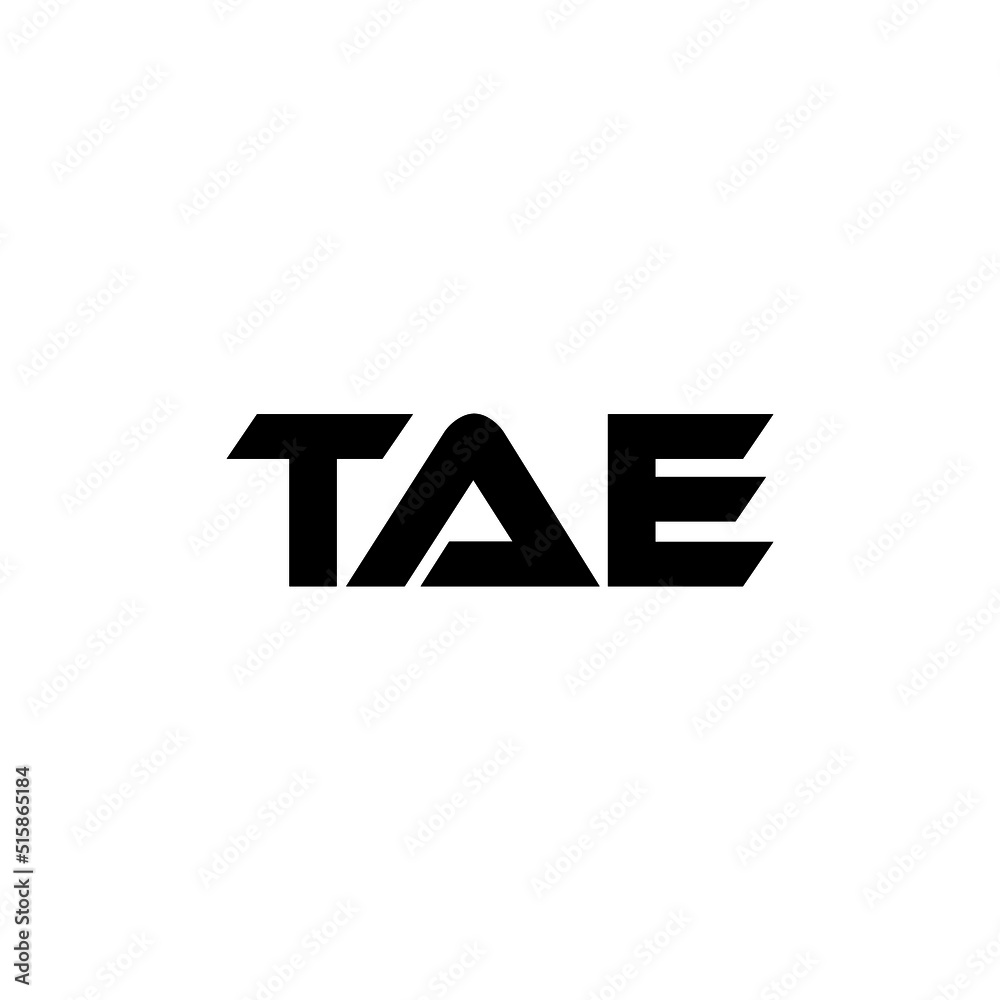 TAE letter logo design with white background in illustrator, vector ...