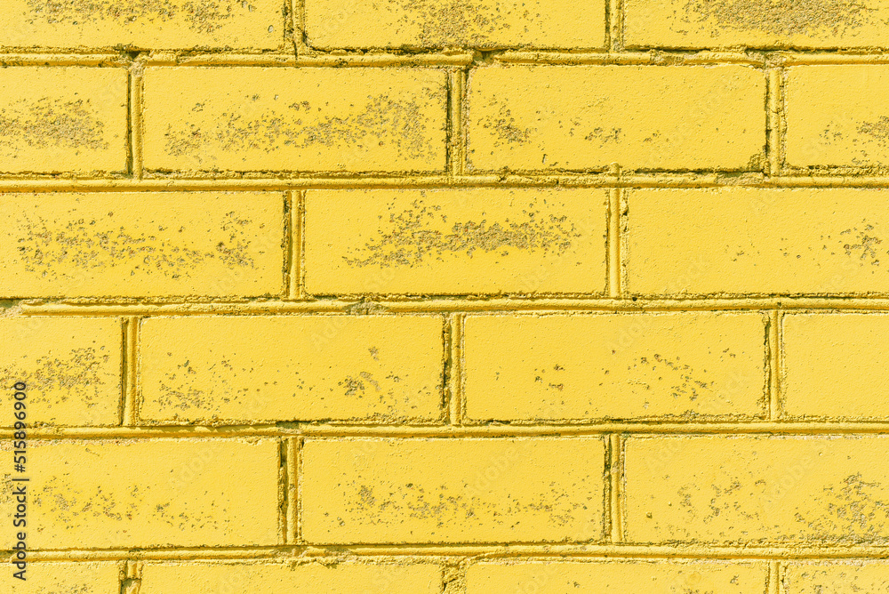 Yellow wall brick background texture photo.Background yellow brick wall ...