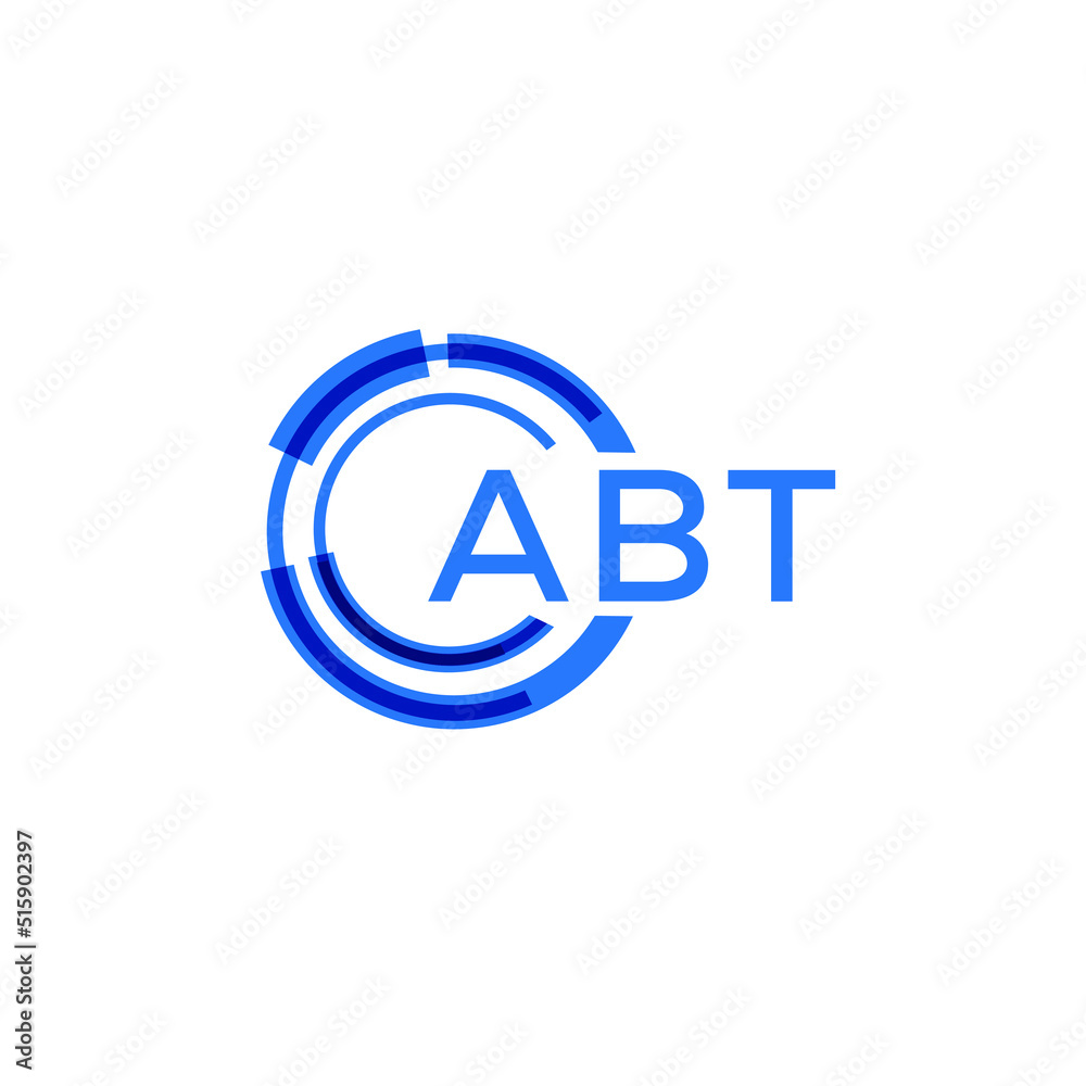 ABT letter technology logo design.ABT creative initials monogram vector ...