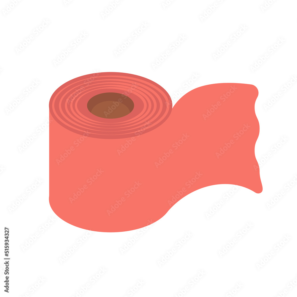 Toilet paper for bathroom vector illustration isolated white. Clean ...