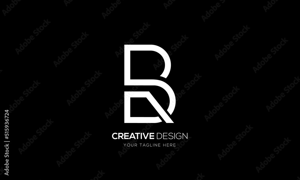 Letter Br creative minimal brand logo design Stock Vector | Adobe Stock