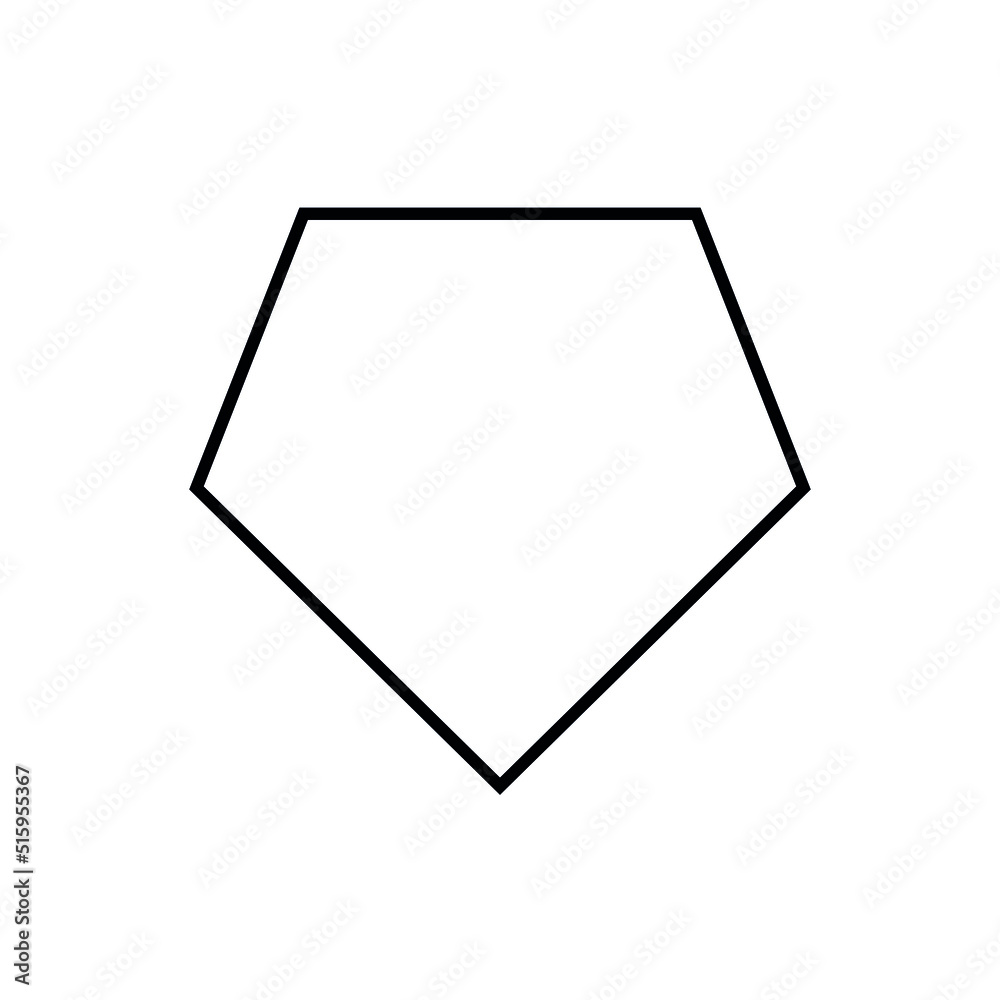 2D diamond shape in mathematics. Black diamond shape drawing for kids ...