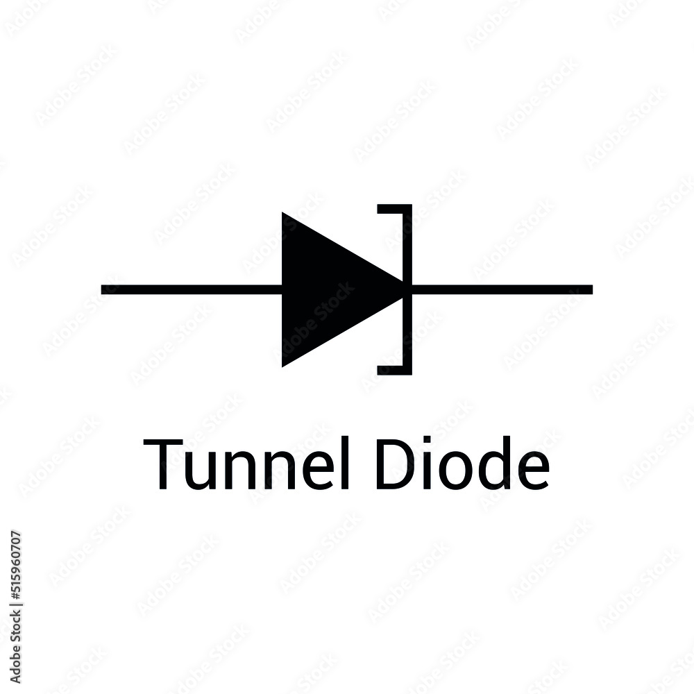 electronic symbol of tunnel diode vector illustration Stock Vector ...