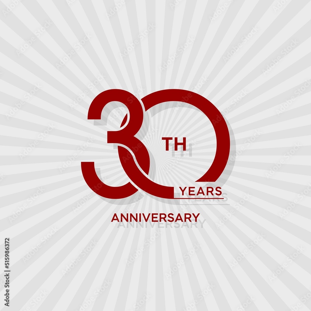 30 years anniversary design template. vector template illustration ...