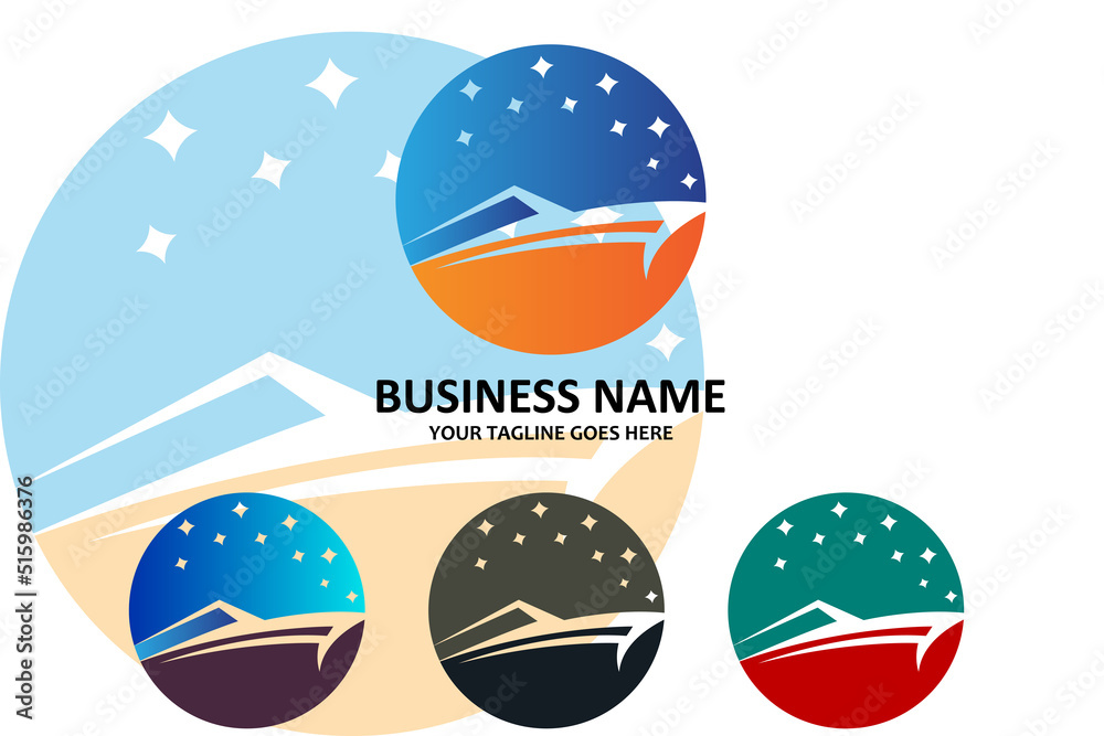 vector logo speed boat symbol Stock Vector | Adobe Stock