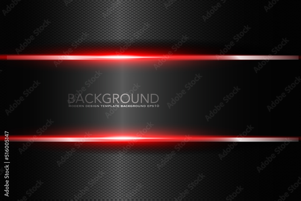 abstract metallic red black frame layout modern tech design template ...