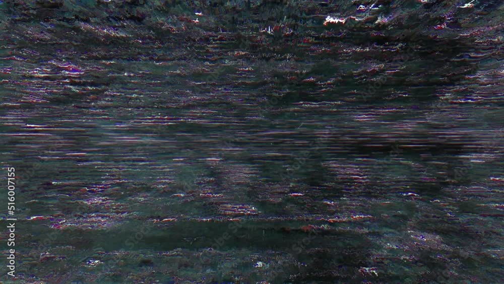 Glitch overlay. Analog static noise. VHS video damage. Purple blue ...