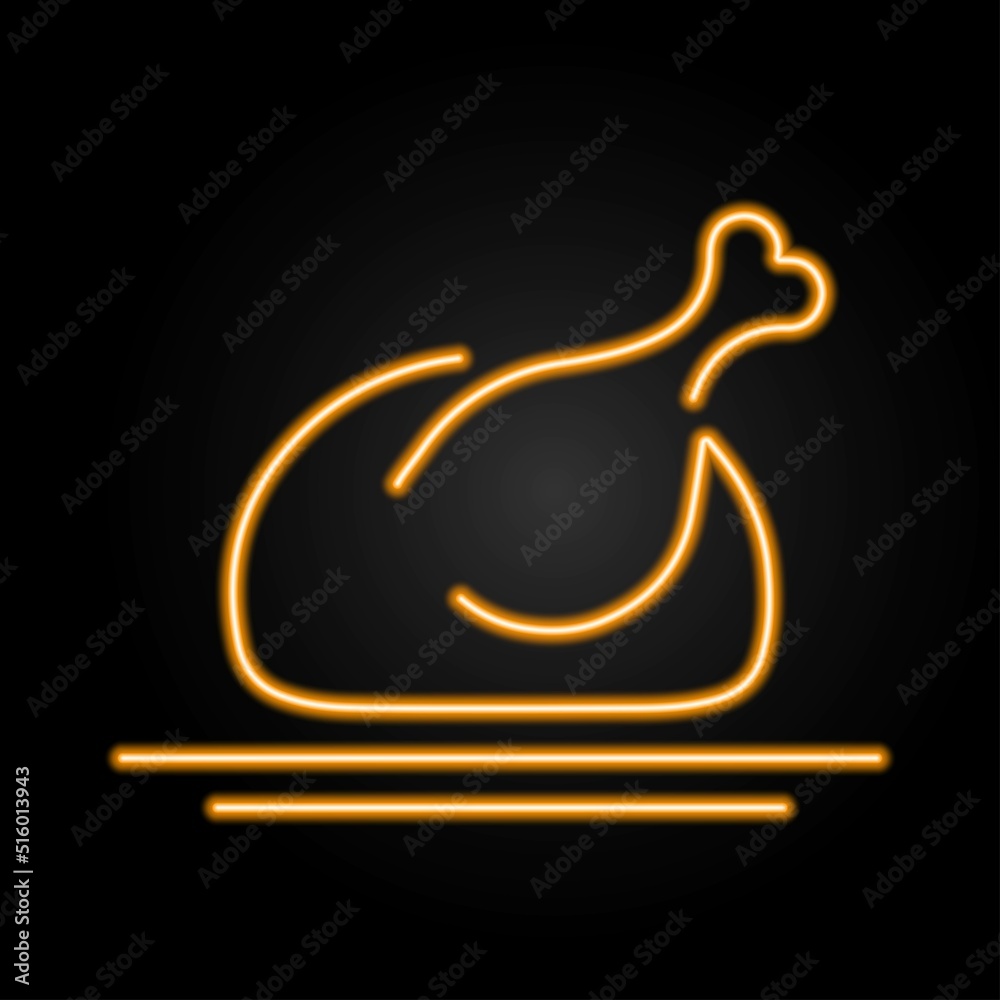 turkey neon sign, modern glowing banner design, colorful modern design ...