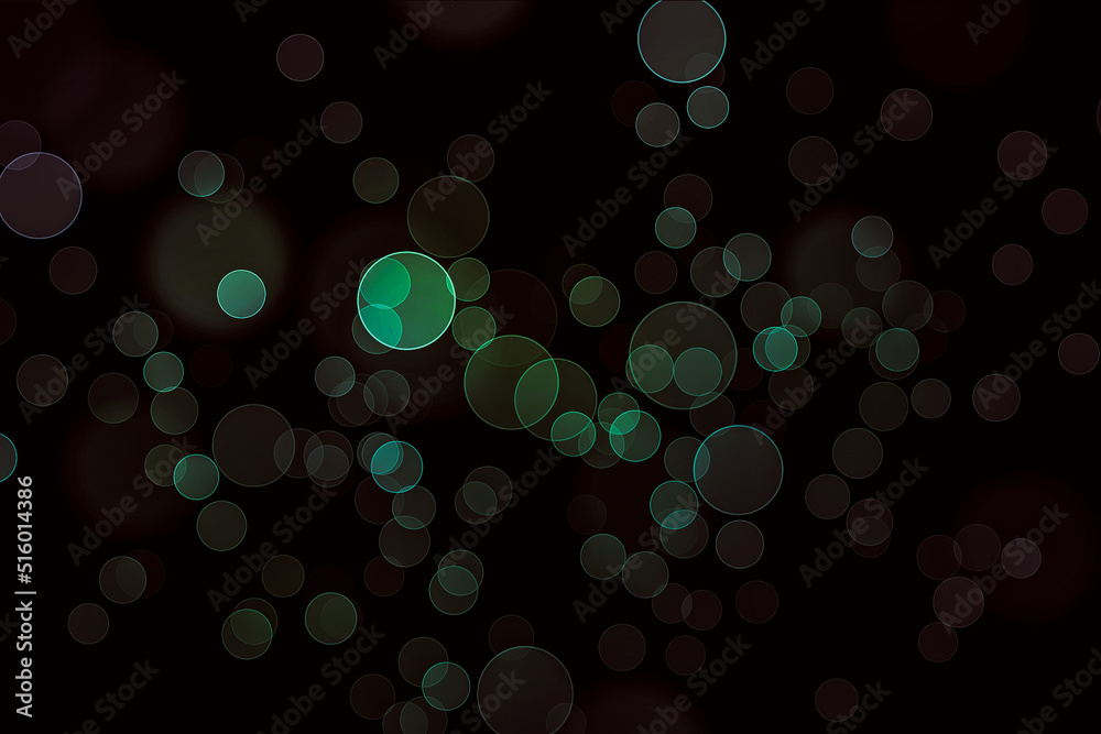 Lens flare effect on black background. Abstract Sun burst, sunflare for ...