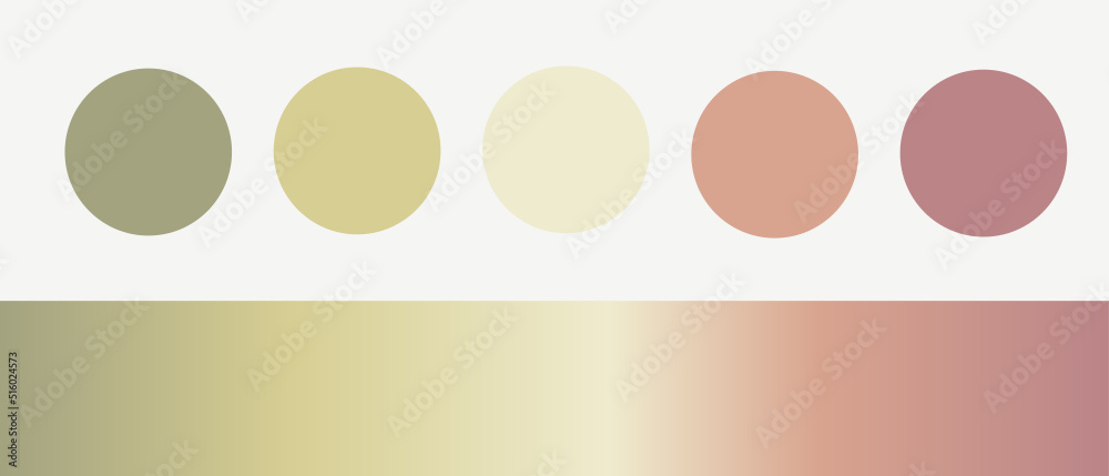Rich tone color palette with gradient for web/ fashion/ illustration ...