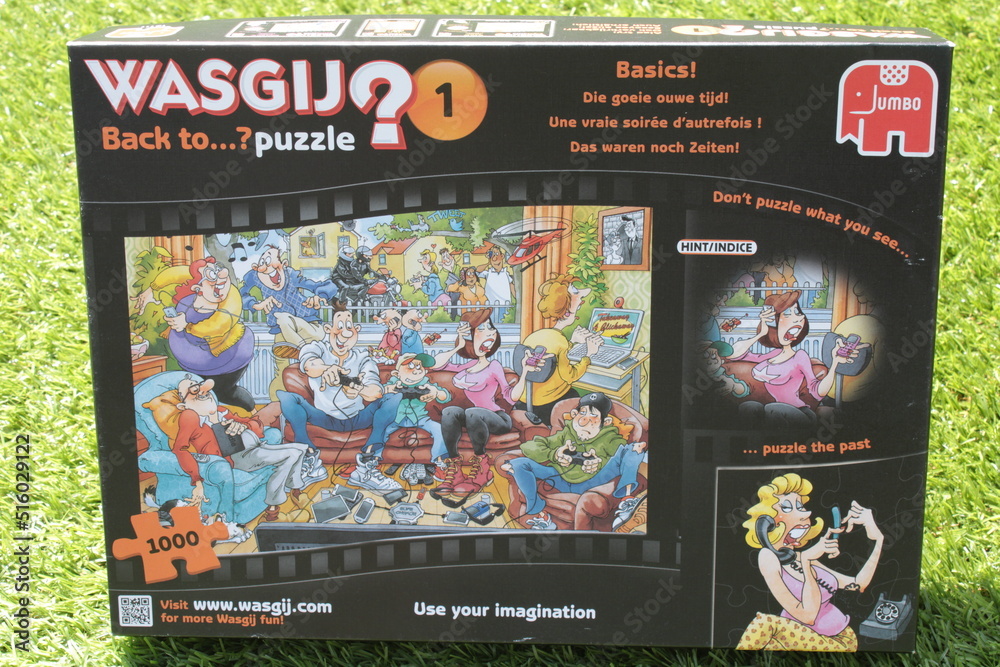 Wasgij Back to Puzzle. 1000 piece unique jigsaw puzzle brand where you need to use your ...