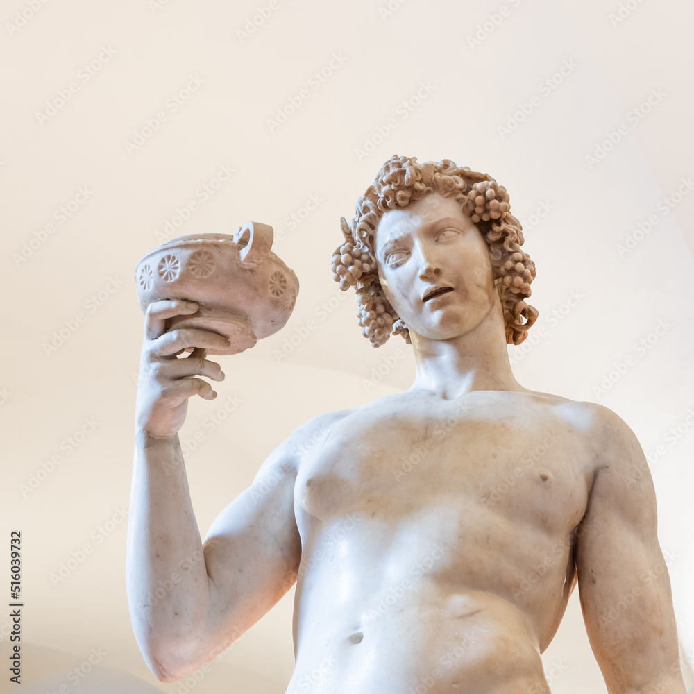 Bacchus by Michelangelo Buonarroti Stock Photo | Adobe Stock