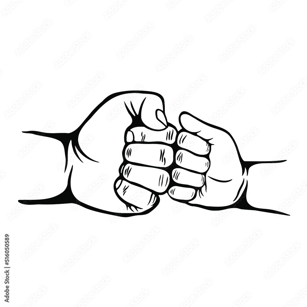 Fist Bump Lho Yuk Simbol Jari Simak Sejarahnya Populer Vectorified ...