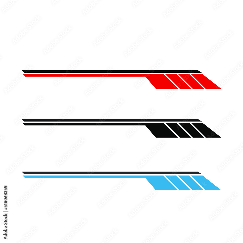 car body wrapping sticker design vector. car branding sticker Stock ...