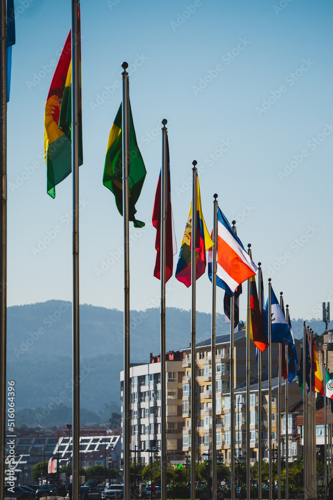 Banderas del mundo Stock Photo | Adobe Stock