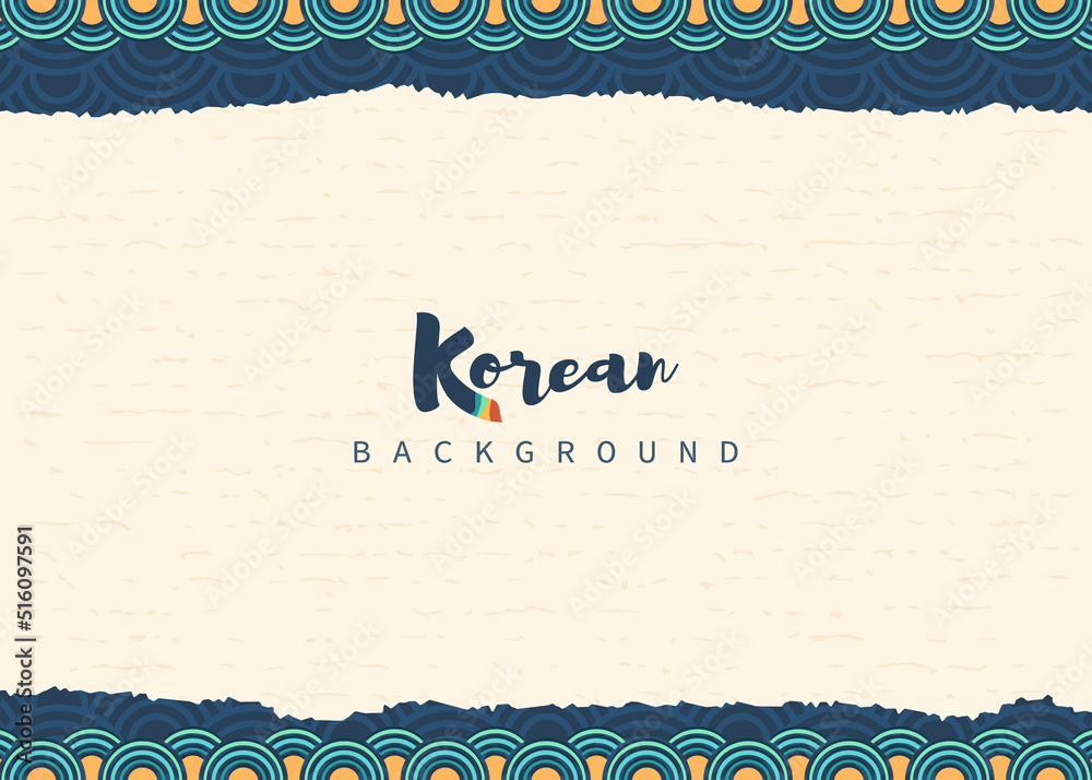 Vector of traditional Korean background Stock Vector | Adobe Stock