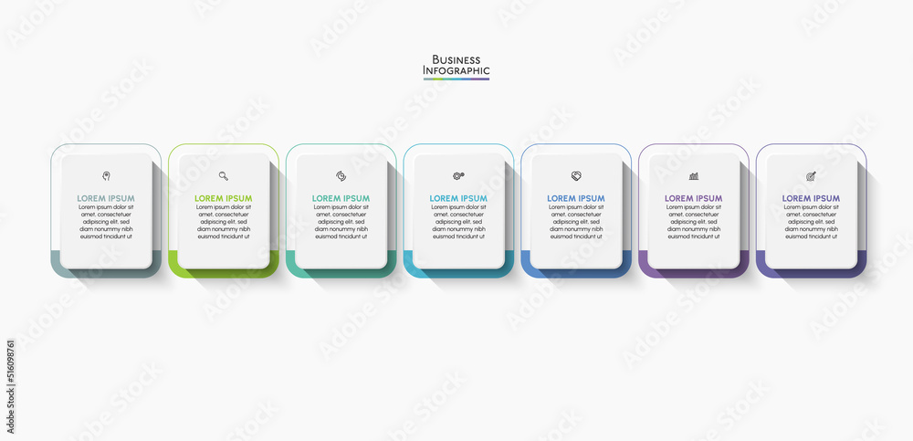 Business data visualization. timeline infographic icons designed for ...