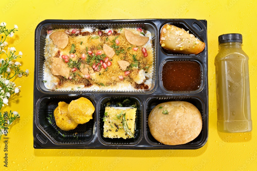 Indian Chaat Combo Stock Photo | Adobe Stock