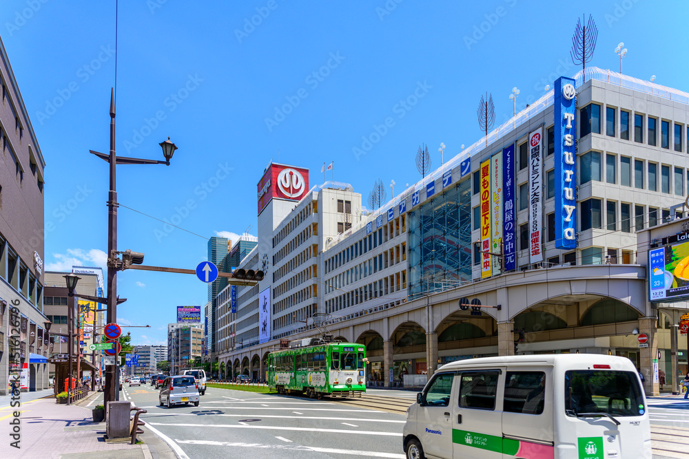 都市景観熊本市「鶴屋百貨店・デパート」 Cityscape Kumamoto City Tsuruya Department Store Department Store 日本