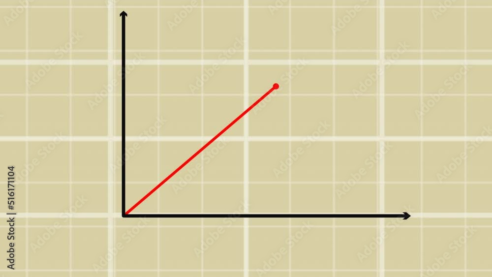 Straight-line graph concept animation in UHD resolution 60fps RGBA. 3d ...