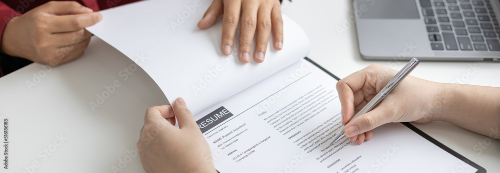 Sign a document, Signing of employment contract documents, Applicants ...