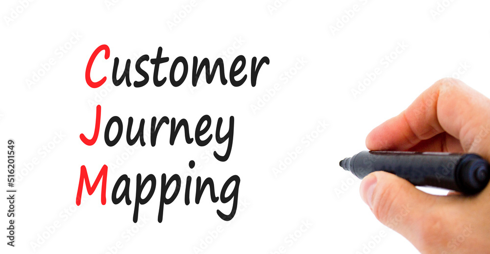 CJM customer journey mapping symbol. Concept words CJM customer journey ... CJM customer journey mapping symbol. Concept words CJM customer journey ...