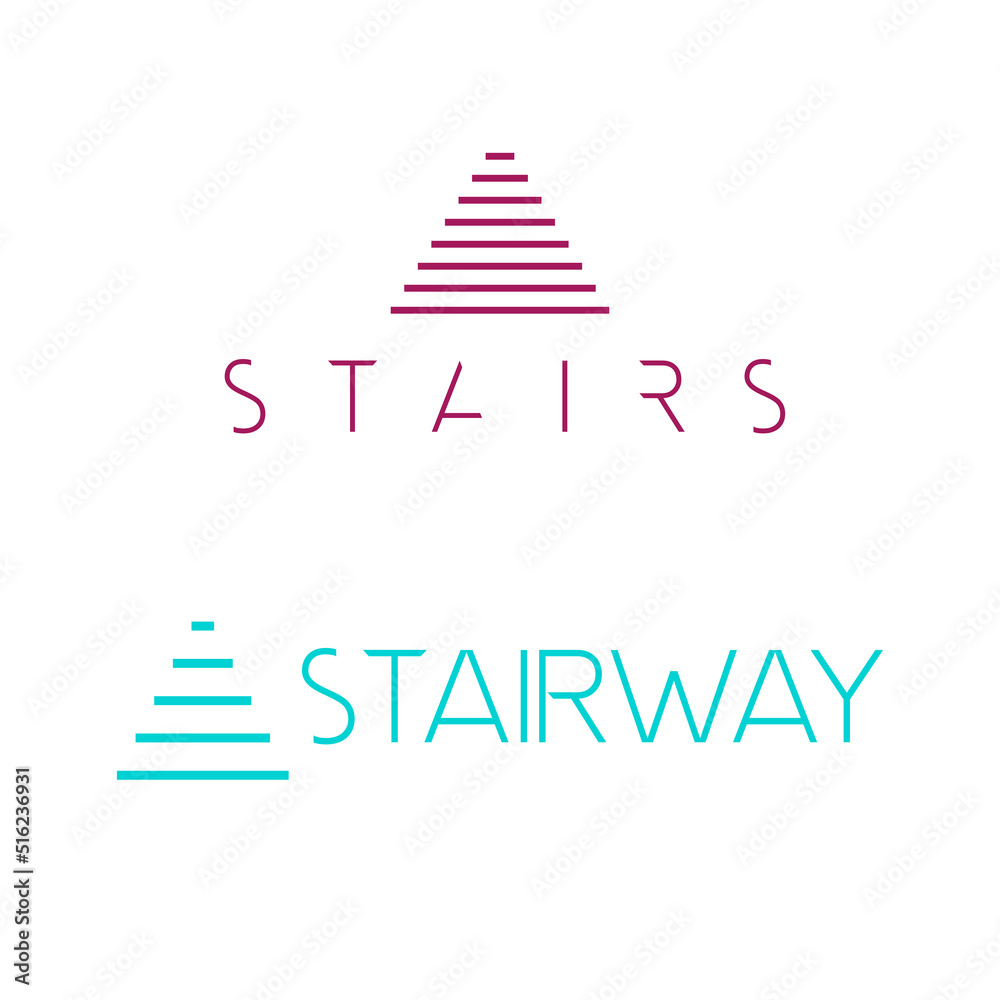 Stairway to Heaven, Tower of Babel sign idea. Flat vector illustration ...