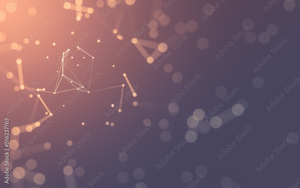 Abstract background. Molecules technology with polygonal shapes ...