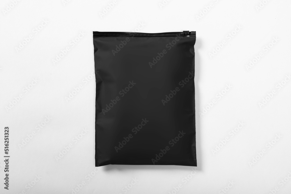 Plastic envelope packaging mockup with copy space for your logo or ...