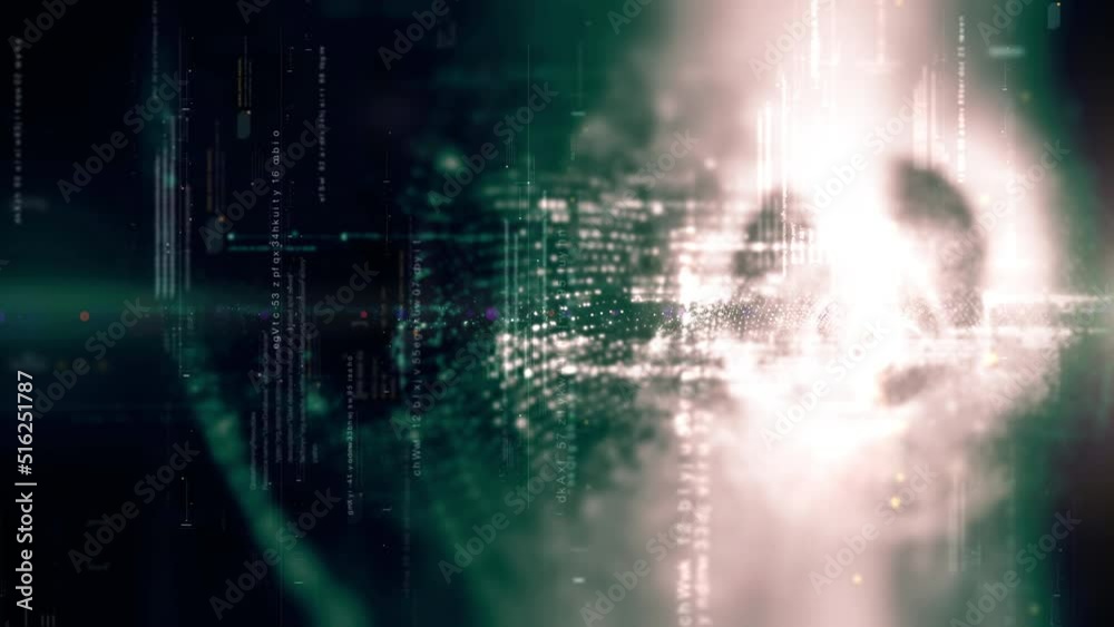 Futuristic metaverse hi-tech user interface floating digital data ...